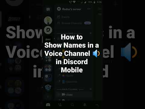 How to Show Names in a Voice Channel ๐in Discord Mobile #roduz #discord #howto #how #show #name