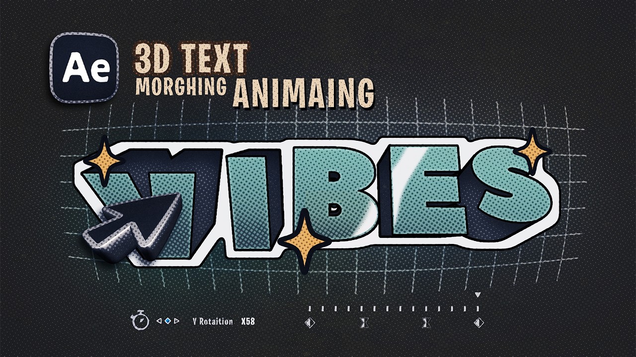 Smooth 3D Text Morph Animation in After Effects (No Plugins)