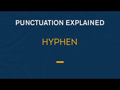 Hyphen | Punctuation Explained