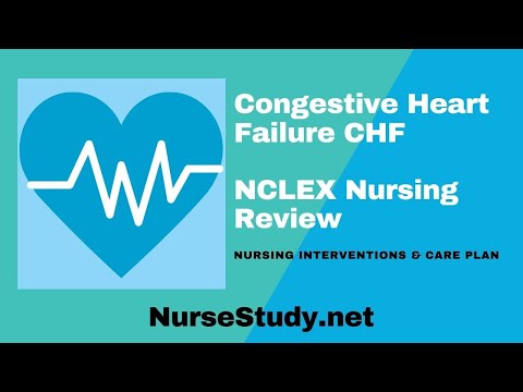 CHF Congestive Heart Failure Nursing NCLEX Review and Nursing Care Plan
