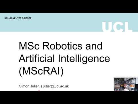 Robotics and Artificial Intelligence MSc - programme overview at UCL Computer Science Department