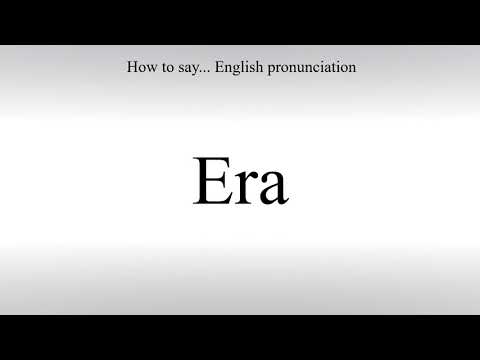 How To Pronounce Era - How To Say: American pronunciation