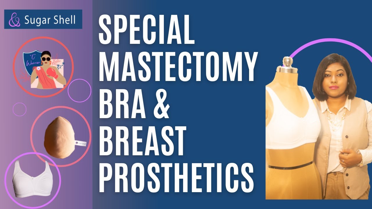 Mastectomy Bra || Breast Prosthetics || Ergonomically designed & Researched || Sugar Shell Brands
