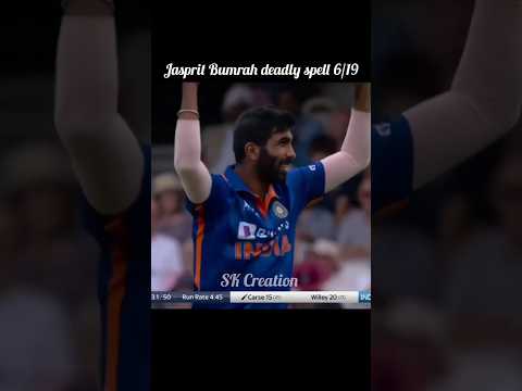 Jasprit Bumrah Best spell 😱🥶#shorts