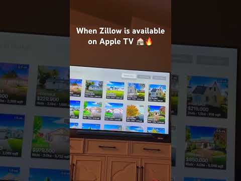 Real Estate best way to view homes! I found out that Zillow is available to download on Apple TV 📺