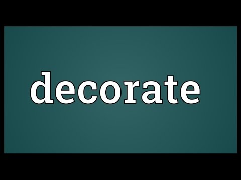 Decorate Meaning