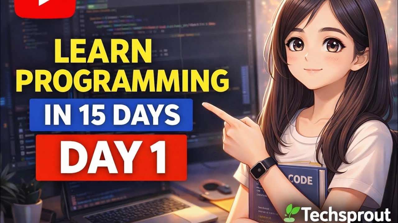 🚀 Start your coding journey today!Learn Programming in 15 Days–Day 1: Programming Basics.#techsprout