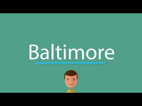 Baltimore pronunciation