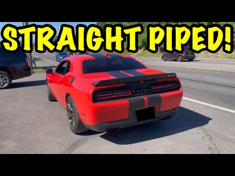 This Is How a Straight-Piped Dodge Challenger SRT Hellcat Sounds ...
