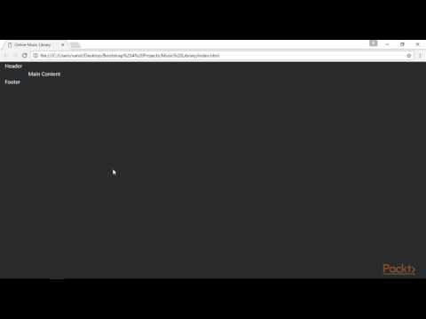 Learn Bootstrap 4 Projects Building the Layout | packtpub com - Mind Luster
