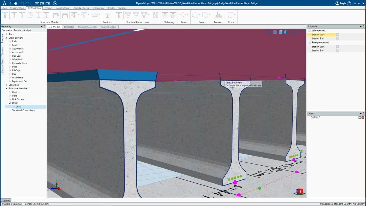 Composing the Haunch | Precast Girder Bridges Workflow - Allplan Bridge