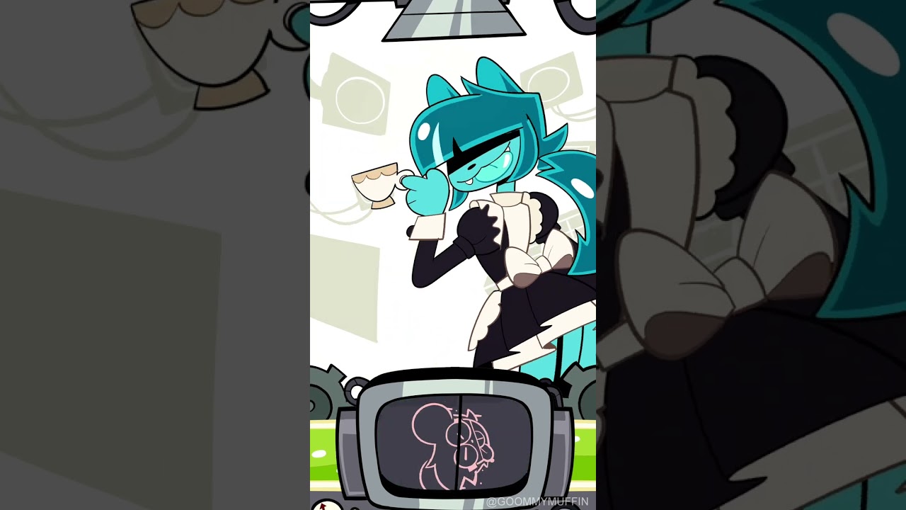 Muffin's new outfit machine!!  #animation #goommymuffin #oc #maid #furry