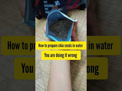 Why Your Chia Seed Water Isn't Working (How to Fix It!) How to prepare chia seeds in water #shorts