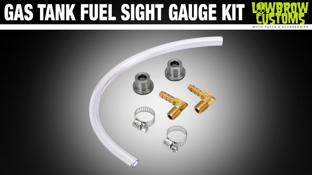 Lowbrow Review: DIY Gas Tank Fuel Sight Gauge Kit chopper bobber
