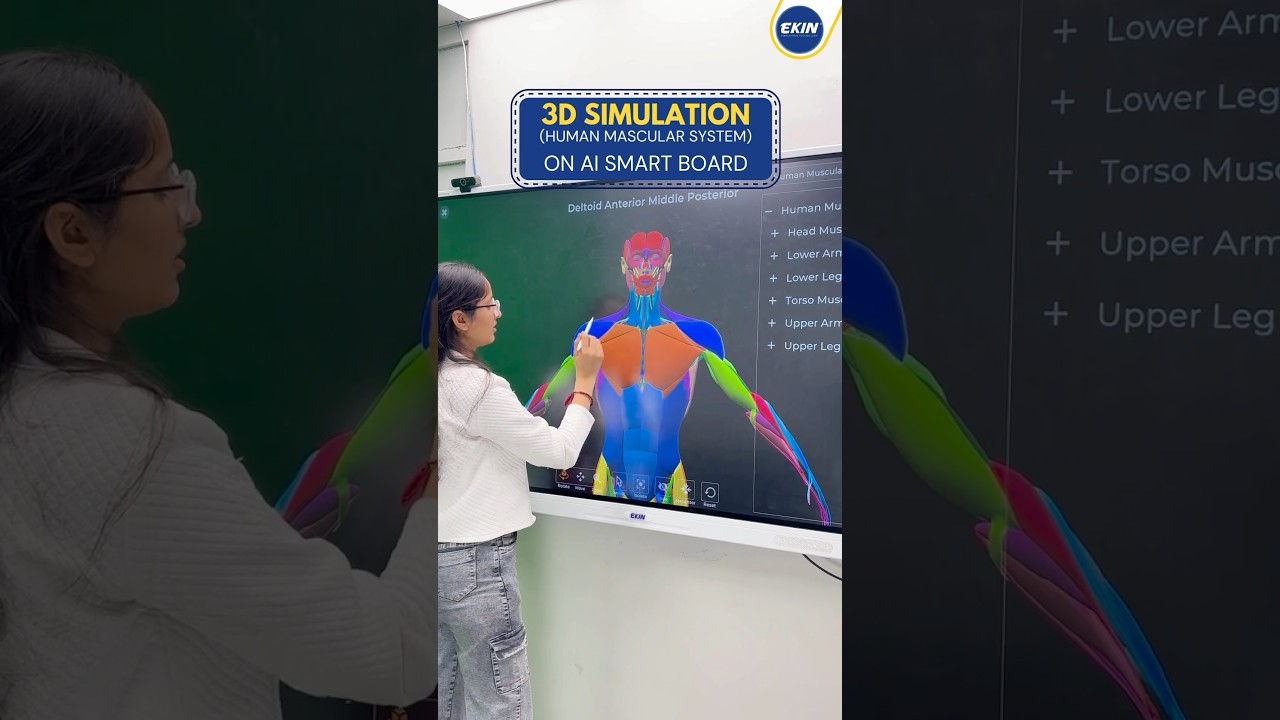 Ekin Interactive Flat Panel | AI Digital Smart Board for Teaching | First ever AI-Powered IFP