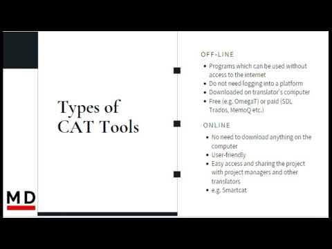 Introduction to CAT tools || MD Academy