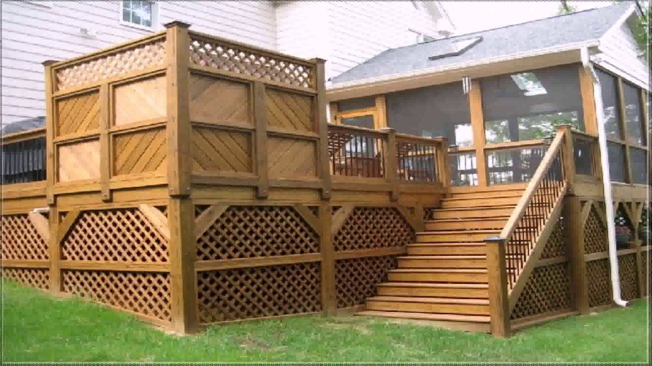 Deck Railing Ideas Lattice