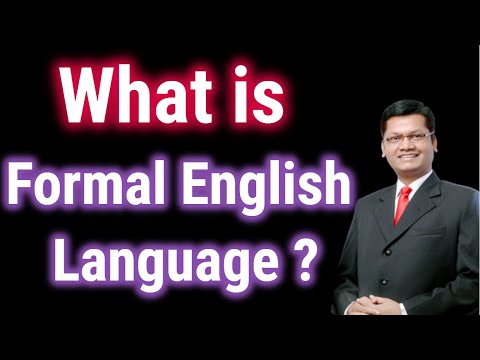 What is Formal English Language ?