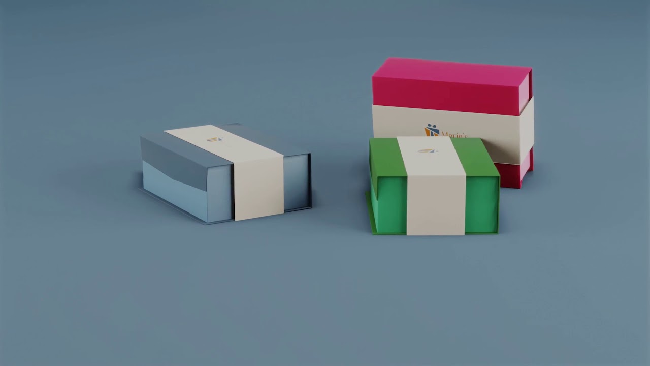Gift box 3D product visualization