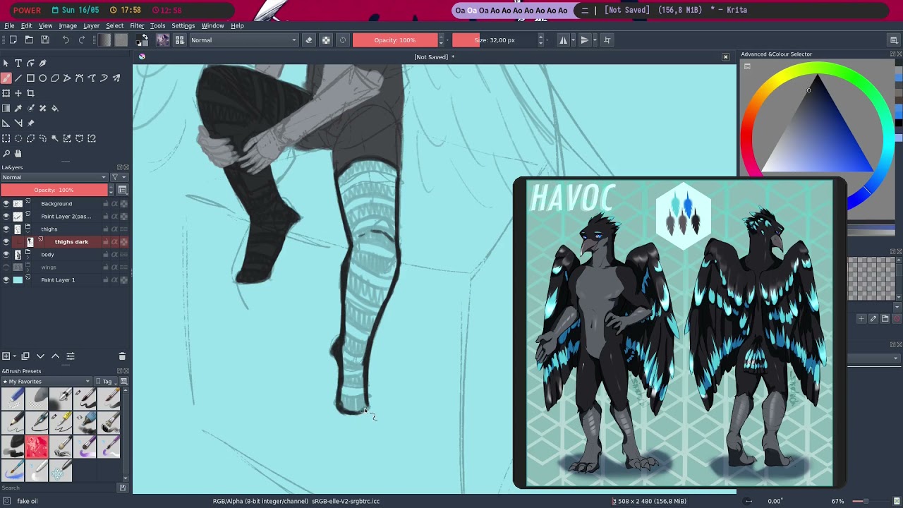 Havoc the crow - Speedpaint