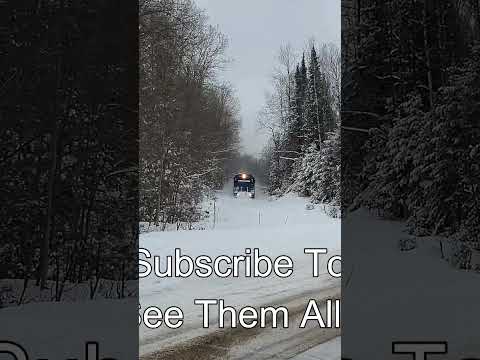 TRAIN BLASTING SNOW! #trains #trainvideo | Jason Asselin