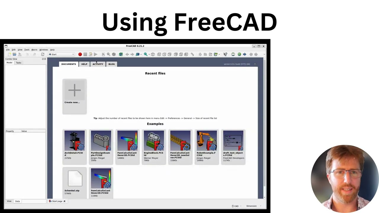 GitHub, FreeCAD and Blender