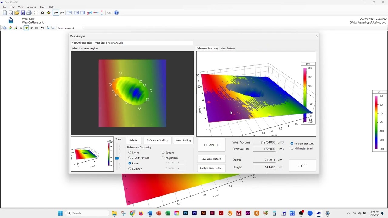 wear analysis digital metrology