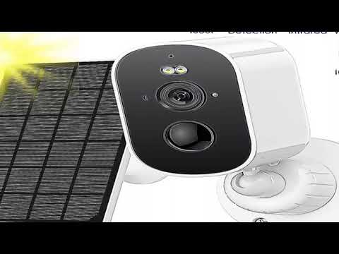 1080P WiFi Camera Solar Outdoor Wireless Battery Powered Bullet Security Camera PIR Motion