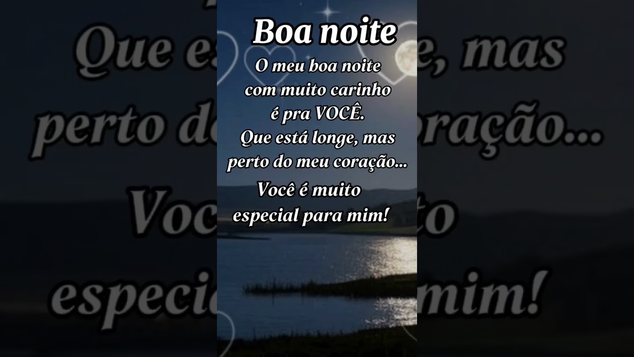 Boa noite com carinho pra você que