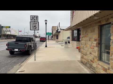 Walking tour of Goldthwaite Texas in 4K