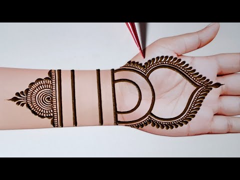 Full hand mehndi design simple arabic | easy mehndi design front hand | mehndi design | mehandi