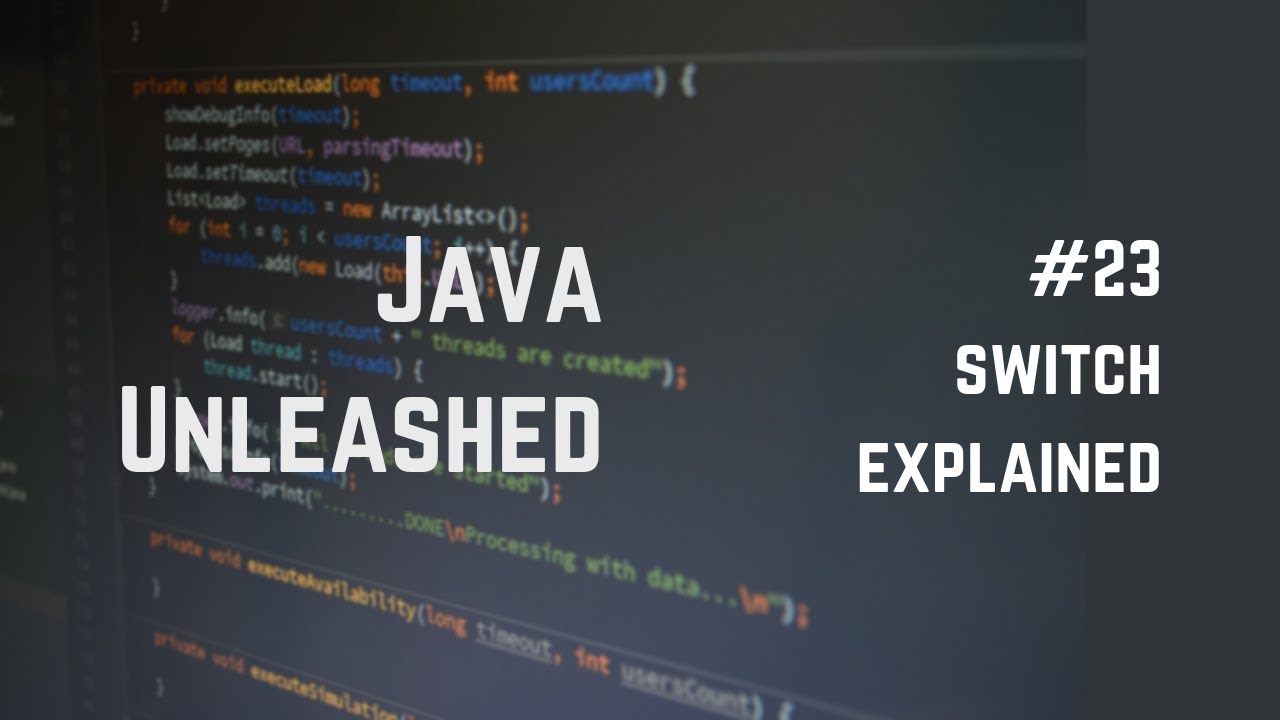 #23 Java Switch Statement Explained