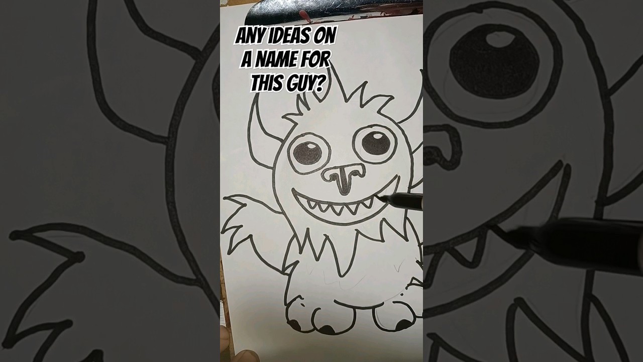 drawing cartoons EASY  |#13|  #satisfying #drawing #cartooning