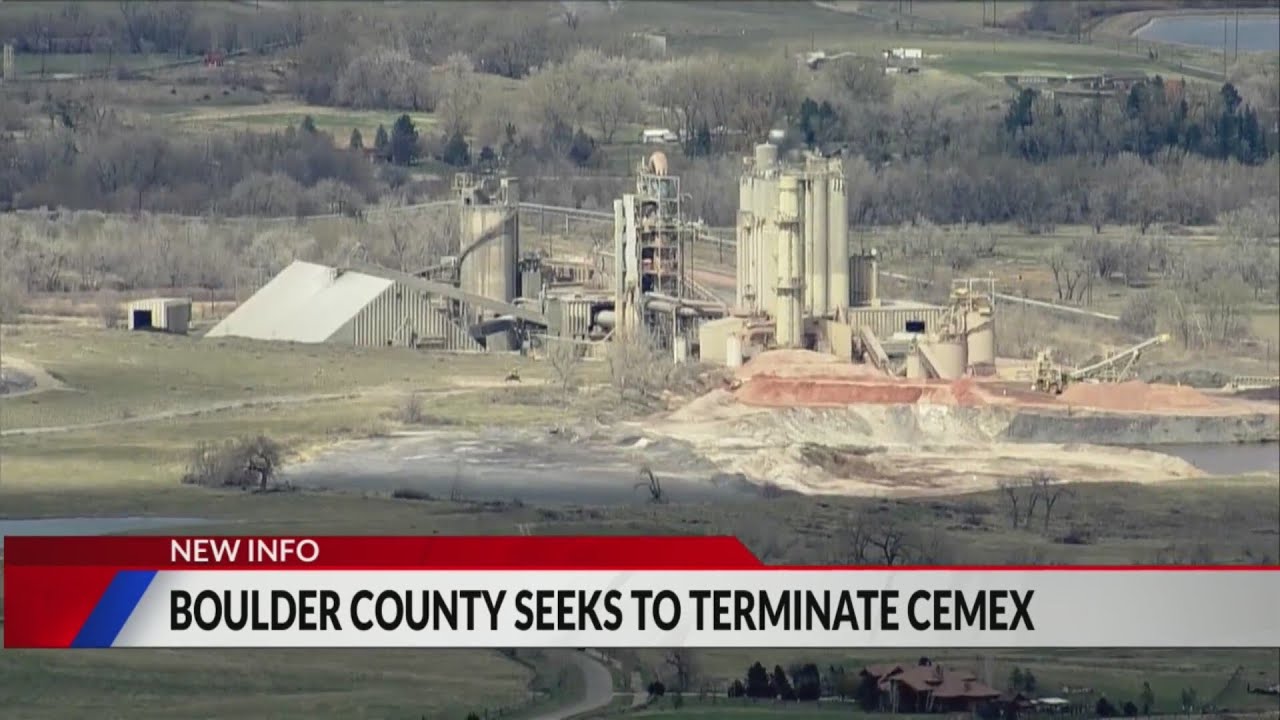 Boulder County seeks to terminate cement plant’s operations near Lyons
