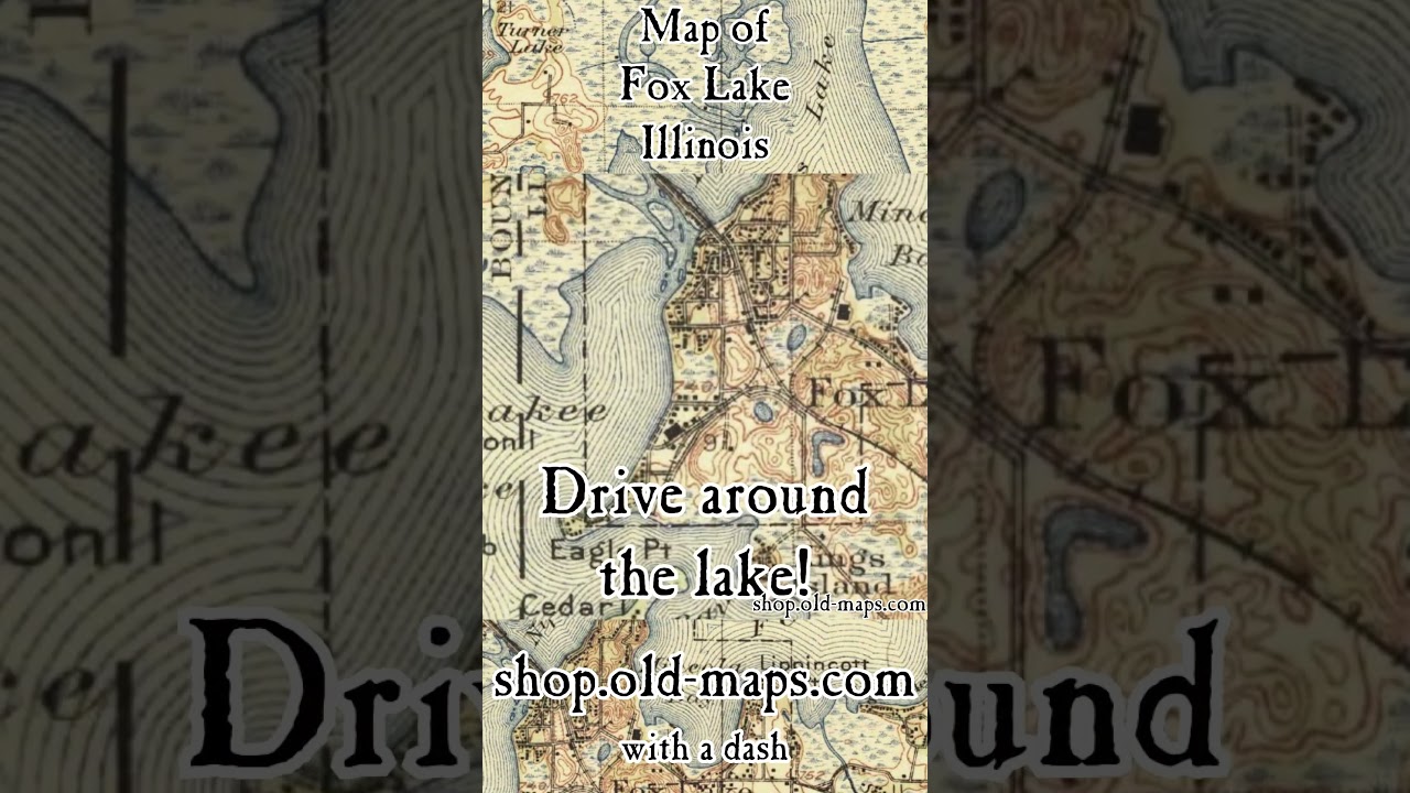 Fox Lake, Illinois Custom Map