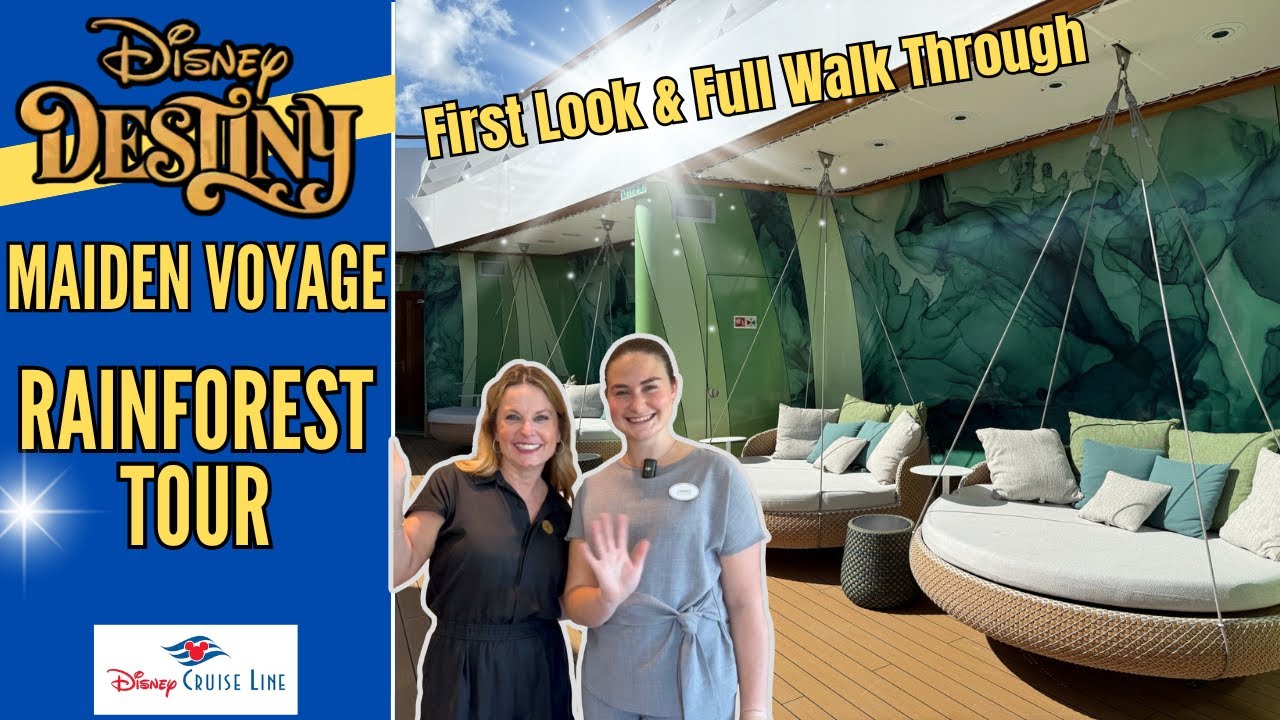 Destiny Disney Cruise Line Rainforest Room Full Tour & Guide | Senses Spa | Maiden Voyage!