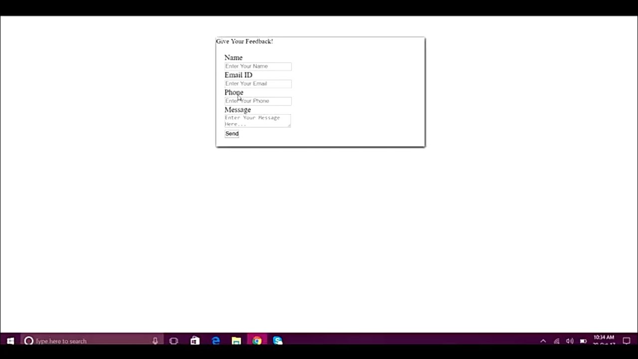 html  form with php validation and uploding code to github