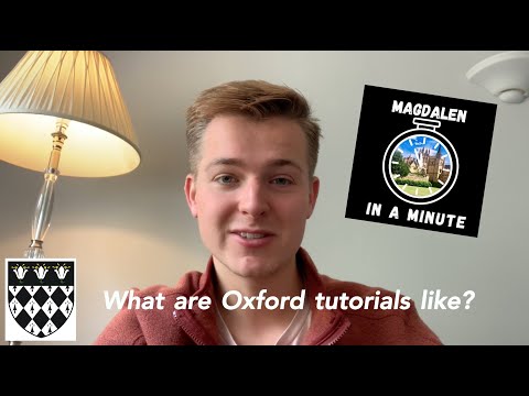 What is an Oxford tutorial like?