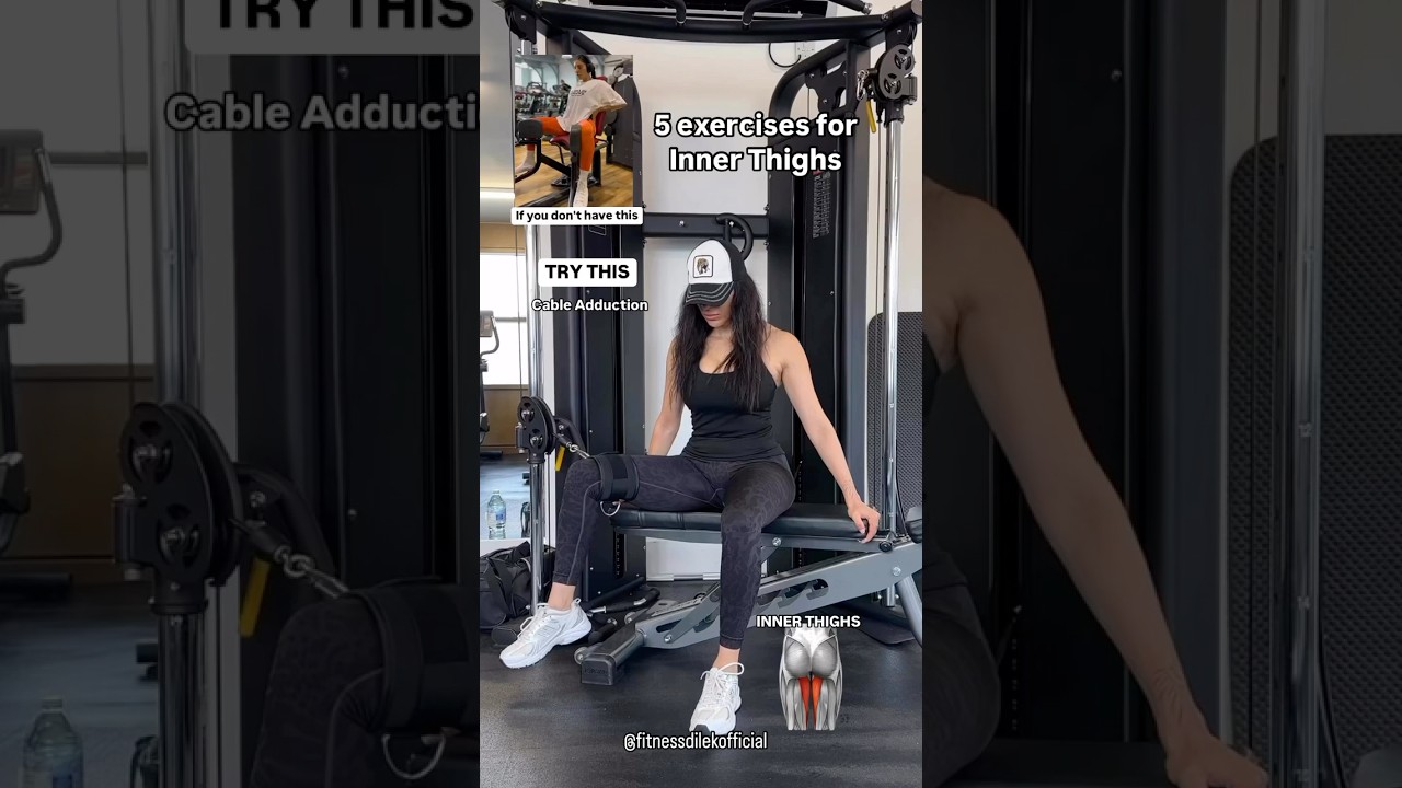 No hip adductor machine? No problem 😉 #adductor #innerthigh #innerthighs #innerthighworkout