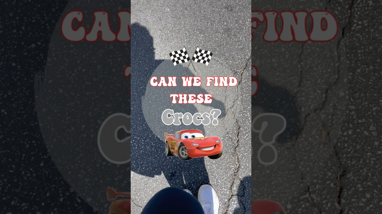 Ka chow ⚡️ Pixar Cars, Lightning McQueen Crocs!! #crocs #pixar #lightningmcqueen #disney #short