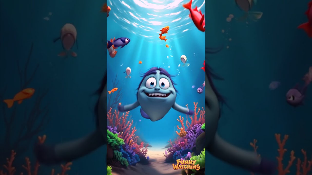🌊 Cartoon Underwater World with Colorful Fish | Relaxing Ocean Animation for Kids & Families 🐠✨