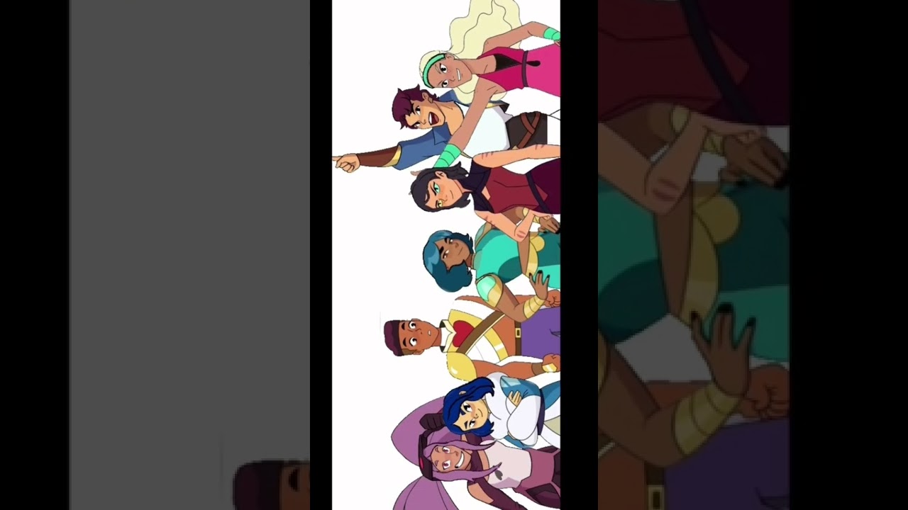 Drawing my friends as 2018 She-ra characters￼