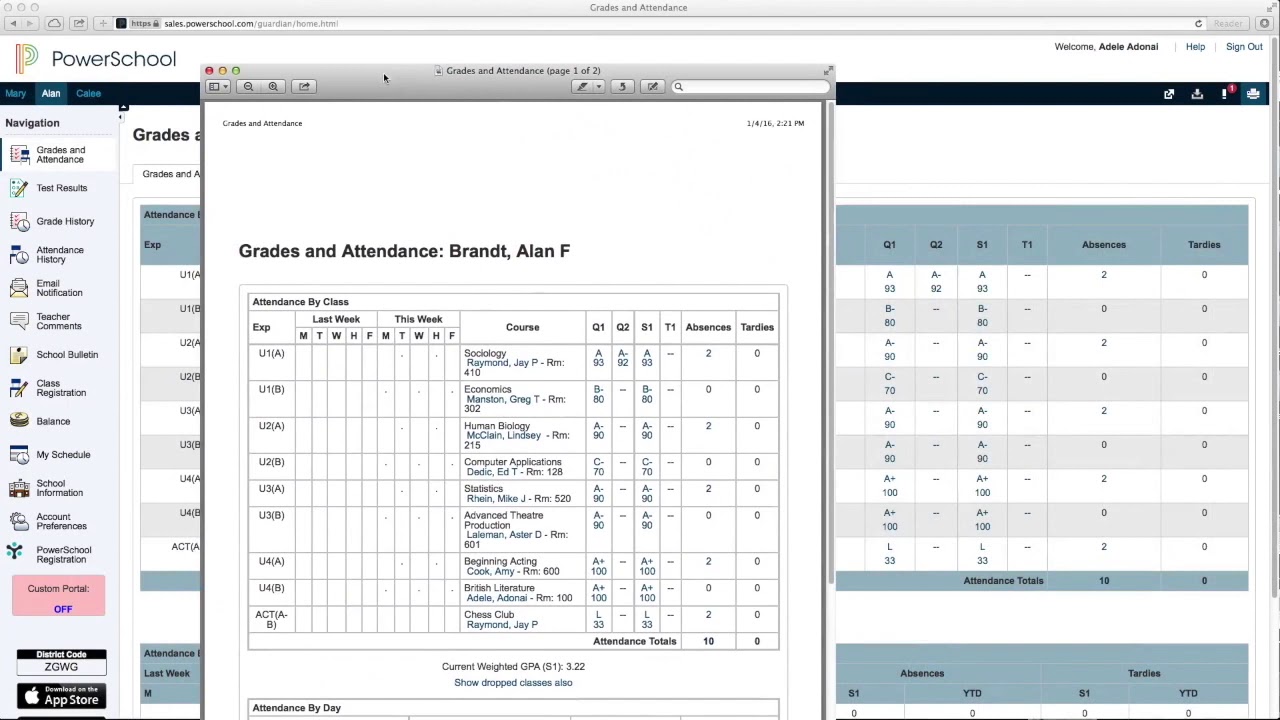 PowerSchool Parent Introduction