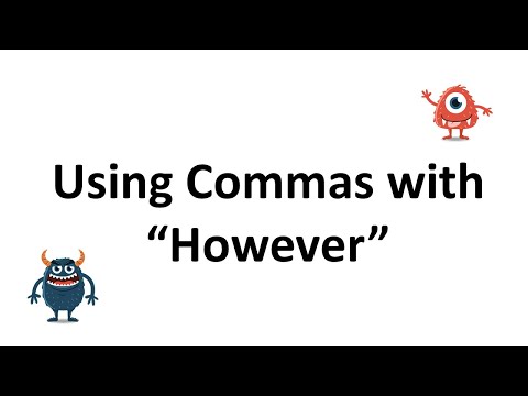 Using Commas with "However"