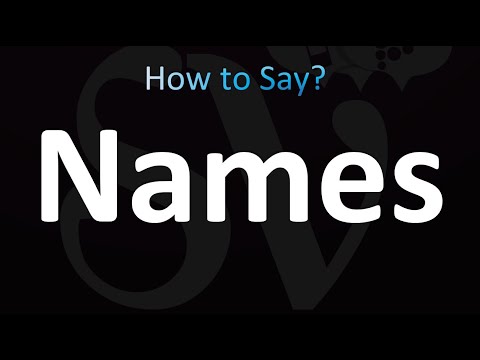 How to Pronounce Names