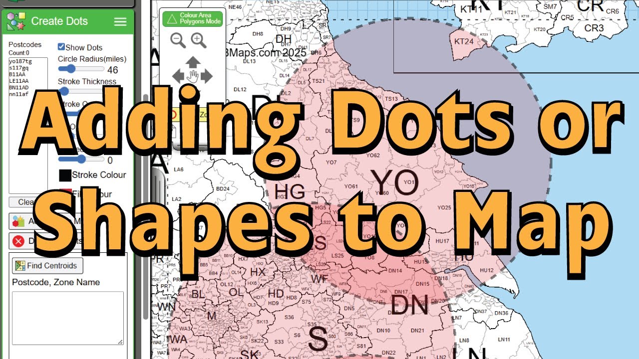 Creating Dot Maps and Colouring Postcodes | Step-by-Step Tutorial