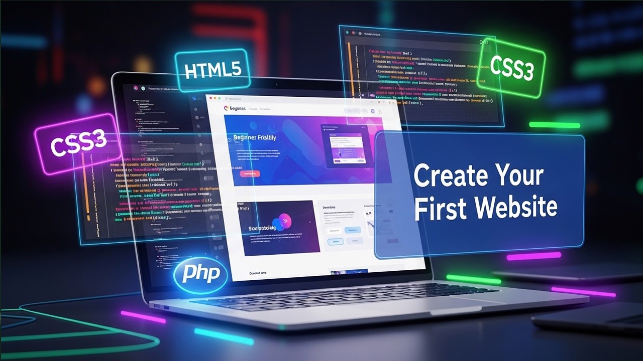 HTML5 & CSS3 Full Website Tutorial | PHP Web Development from Scratch | Create Your First Website