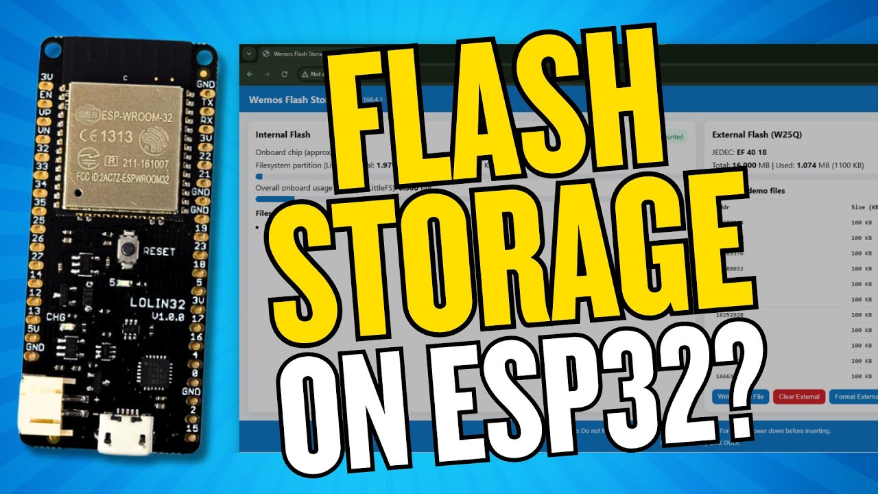 Turn ESP32 into a Mini PC! | Manage Internal & External Flash Memory Like Windows “My PC”