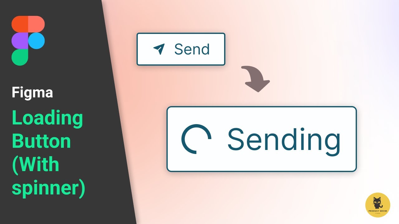 How To Create Loading Button (with loading spinner inside) On Figma