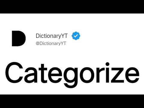 Categorize Meaning in English